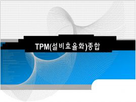 TPM(설비효율화)종합-설비보전-1페이지