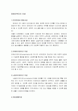 장애인복지의이념.아동복지.사회복지.프로그램개발평가-1페이지