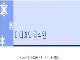 [대중매체와현대사회A+] 지식인과 미디어와 권력, 그 관계에 관하여-1페이지