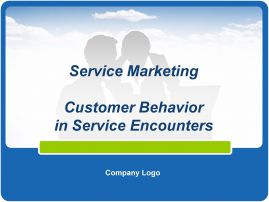 [서비스마케팅A+] 서비스에 따른 고객들의 행동(Customer Behavior in Service Encounters) 영문피피티-1페이지