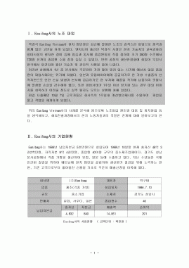 [경영학A+] (주)Easibag Vietnam사 기업소개와 노조파업과 그에 따른 전략 소개-1페이지