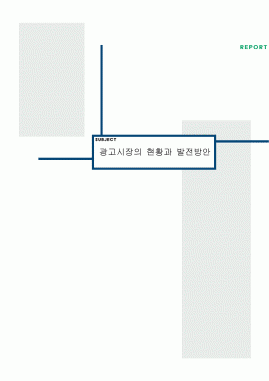 [광고론A+] 광고 종류와 문제점 및 발전방안 -1페이지