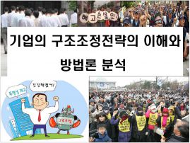 기업의 구조조정전략의 이해와 방법론 분석 -1페이지