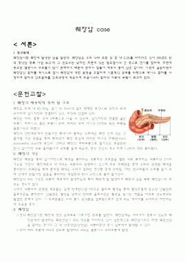 췌장암(Pancreatic cancer) case study-1페이지