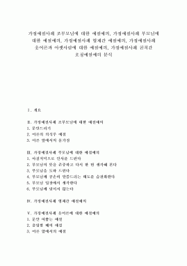 [예의범절]가정예절사례 조부모님에 대한 예절예의, 가정예절사례 부모님에 대한 예절예의, 가정예절사례 형제간 예절예의, 가정예절사례 웃어른과 아랫사람에 대한 예절예의, 가정예절사례 친척간 호칭예절예의-1페이지