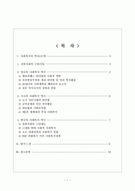 [사회복지]사회복지의 역사(영국, 미국, 한국)-1페이지