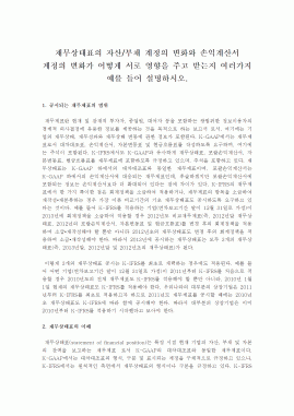 재무상태표의 자산/부채 계정의 변화와 손익계산서 계정의 변화가 어떻게 서로 영향을 주고 받는지 여러가지 예를 들어 설명.-1페이지