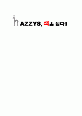 해지스(hazzys) 마케팅조사-1페이지