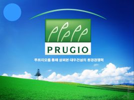 대우건설 푸르지오(prugio)의 환경마케팅과 마케팅전략도출-1페이지