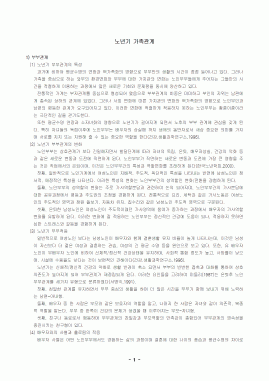 [분석/조사] 노년기 가족관계-1페이지