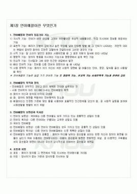 2010년 2학기 언어예절 출석대체시험 핵심체크-1페이지