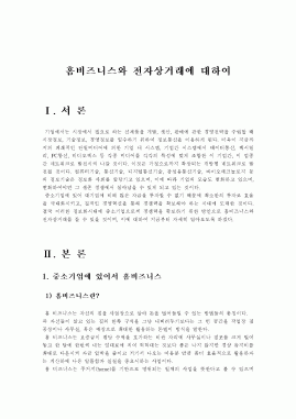 (중소기업경영론B형)홈비즈니스와 전자상거래에 대하여-1페이지