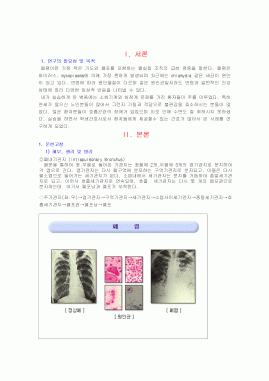 폐렴에 관한 실습 보고서.-1페이지