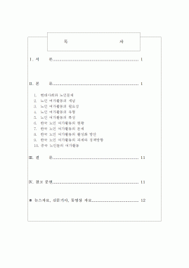 노인복지론 노인 여가활동-1페이지