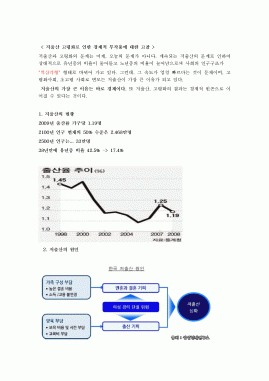 저출산고령화로인한사회,경제적부작용고찰 -1페이지