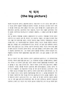 우수독후감(베스트셀러,외국소설)-빅픽처(the big picture)-1페이지