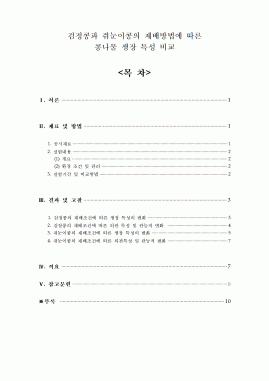 검정콩과 쥐눈이콩의 재배방법에 따른 콩나물 생장 특성 비교-1페이지