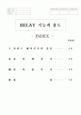 RELAY 기능과 용도-1페이지