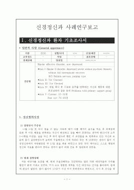 신경정신과 Depression case study-간호과정-1페이지