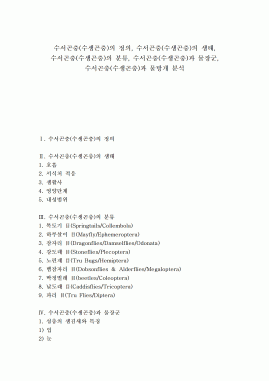 [수서곤충][수생곤충][물장군][물방개][곤충]수서곤충(수생곤충)의 정의, 수서곤충(수생곤충)의 생태, 수서곤충(수생곤충)의 분류, 수서곤충(수생곤충)과 물장군, 수서곤충(수생곤충)과 물방개 분석-1페이지