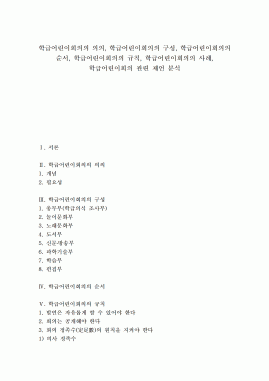 [학급어린이회의][어린이회][학급][학급어린이회]학급어린이회의의 의의, 학급어린이회의의 구성, 학급어린이회의의 순서, 학급어린이회의의 규칙, 학급어린이회의의 사례, 학급어린이회의 관련 제언 분석-1페이지