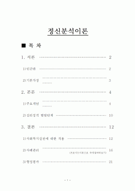 자아방어기제 19개와 예제 2개씩  수록-1페이지