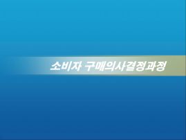 소비자 구매의사결정과정-1페이지