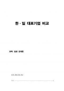 한일 기업 비교-1페이지