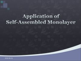 Application of Self-Assembled Monolayer (SAM)-1페이지
