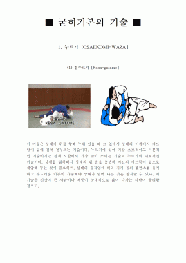 유도의 굳히기본 15가지 종류와 응용기술-1페이지