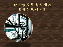 OP Amp 응용 회로 설계-1페이지