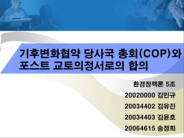 기후변화당사국총회 : 포스트교토의정서로의 합의-1페이지