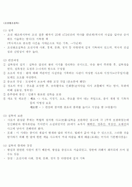 한국사의 이해 기말고사 정리 요약-1페이지