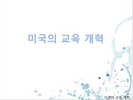 [선진국의 교육] 미국의 교육개혁의 흐름과 차터스쿨 분석, 차터스쿨의 장단점, 시사점 및 향후 전망-1페이지