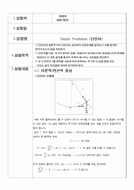 일반물리학실험레포트_단진자-1페이지