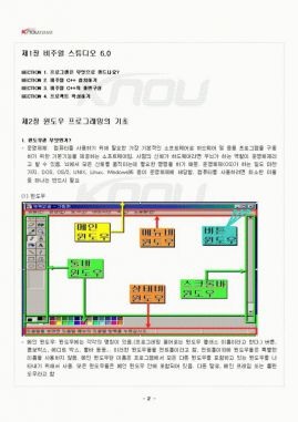 2010년 동계계절시험 윈도우프로그래밍 시험범위 핵심체크-1페이지