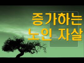 증가하는 노인 자살-1페이지