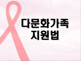 다문화가족지원법-다문화가족지원법의 내용,문제점,개선방안-1페이지