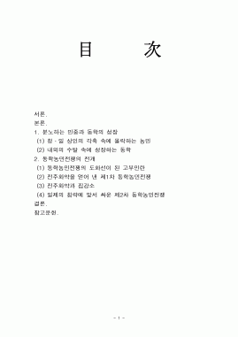 갑오농민 전개 (근대사회의 전개)-1페이지