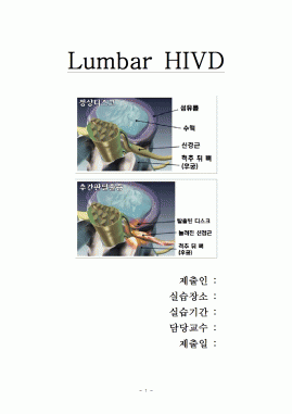 [간호학]추간판탈출증-1페이지