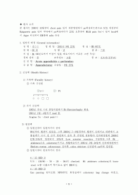 [간호학]충수돌기염case-1페이지