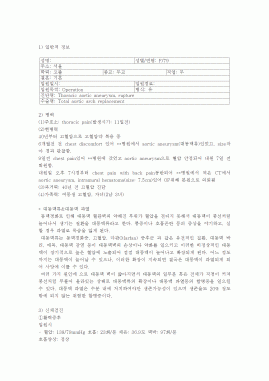 <case study> Thoracic aortic aneurysm 흉부대동맥류 케이스-1페이지