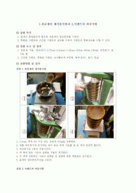 잔골재 체가름과 시멘트 비중-1페이지