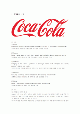 코카콜라의 마케팅 사례 분석-1페이지