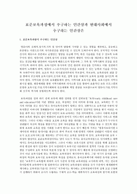 표준보육과정에서 추구하는 인간상과 현대사회에서 추구하는 인간상은-1페이지