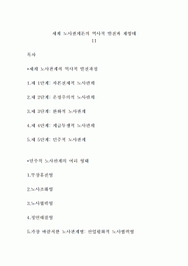 [사회과학] 세계 노사관계론의 역사적 발전과 제형태-1페이지