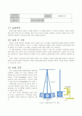 [일반물리실험] 탄환의 속도 측정-1페이지