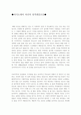 자기소개서자신의성격합격예문&자기소개서입사후포부[자기소개서본인의성격+자기소개서지원동기및비전모범예문]-1페이지