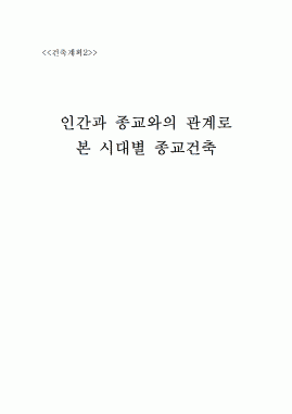 인간과종교와의관계로본시대별종교건축-1페이지