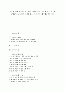 [도덕][형이상학][예술][자유][도덕공동체][도덕론적 논증][체게바라혁명]도덕의 개념, 도덕의 형이상학, 도덕과 예술, 도덕과 자유, 도덕과 도덕공동체, 도덕과 도덕론적 논증, 도덕과 체게바라혁명 분석-1페이지